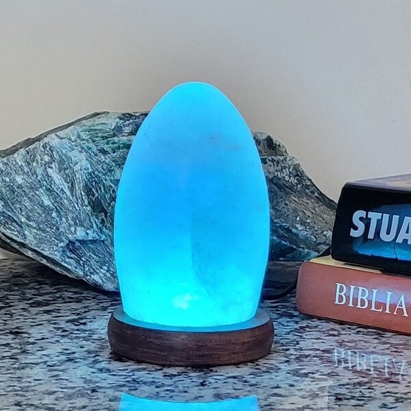 Blue Himalayan Salt Lamp - Etsy
