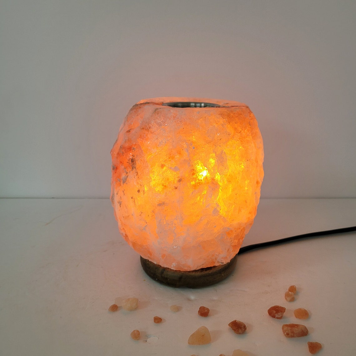 Pink Salt Lamp Aroma, Himalayan Salt Lamp, Essential Oil Burner, Wax ...