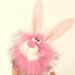 Plush Pink Rabbit Finger Puppet. Little Puppet Bunny for | Etsy