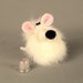 Little White Mouse Puppet for Finger Theater. Finger Puppet Mouse ...