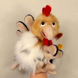 Hand Puppet Chicken for Children's Home Puppet Theater. - Etsy