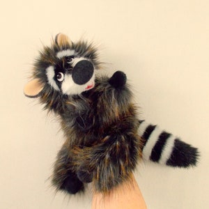 Raccoon Chocolate Hand Puppet for Home Theater. Puppet Glove - Etsy