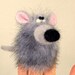 Little Gray Mouse Finger Puppet. Finger Puppet Theater for Children ...