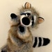 Raccoon Reddish Hand Puppet. Funny Raccoon for Home Puppet Theater ...