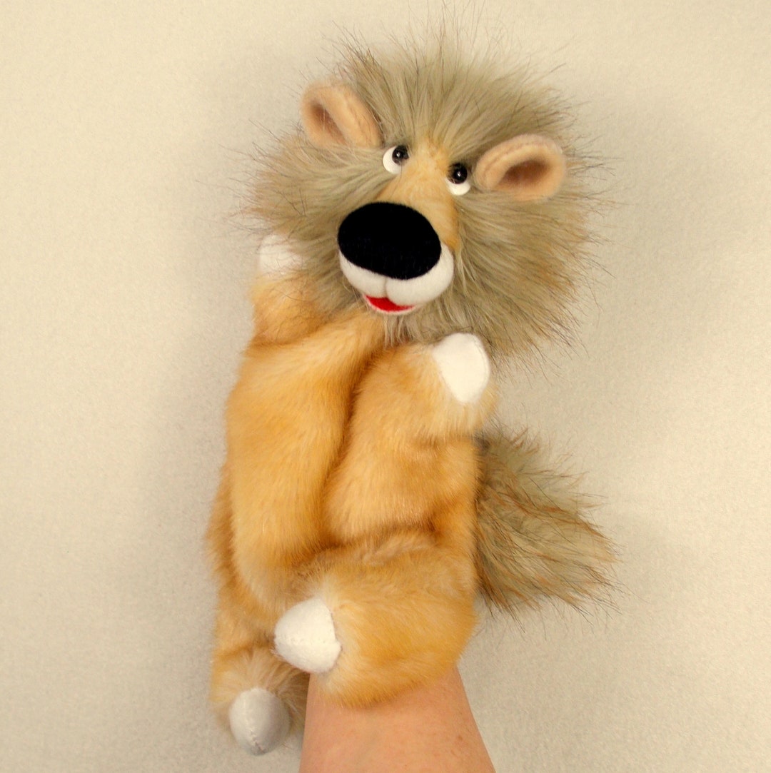 Hand Puppet Lion for Home Puppet Theater. Marionette Lion. - Etsy