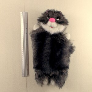Fluffy Cat Hand Puppet. Gray Cat Puppet for Children's - Etsy