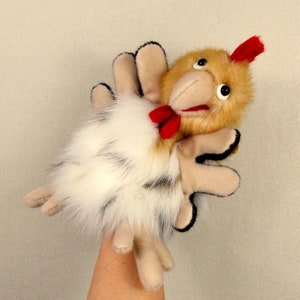 Hand Puppet Chicken for Children's Home Puppet Theater. - Etsy