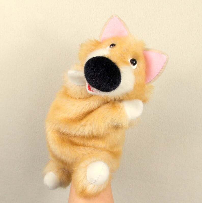 Fox Hand Puppet of Faux Fur. Marionette for Children's | Etsy