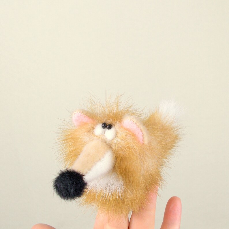 Fox Little puppet for finger. Finger puppet plush fox. Finger | Etsy