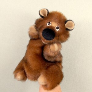 Brown Bear Hand Puppet for Children's Theater. Hand Puppet Theater ...
