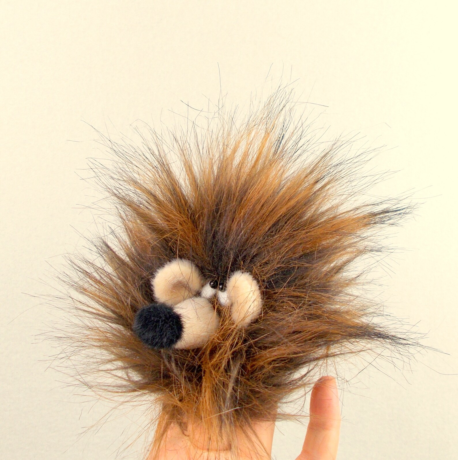 Petite Hedgehog Finger Puppet. Little Plush Hedgehog for - Etsy