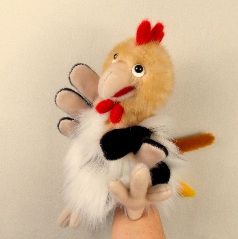 Hand Puppet Chicken for Children's Home Puppet Theater. - Etsy