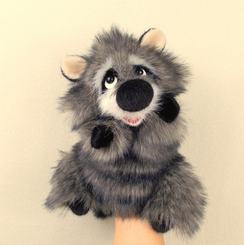 Baby Raccoon Hand Puppet for Home Children's Theater. for - Etsy