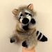 Raccoon Reddish Hand Puppet. Funny Raccoon for Home Puppet Theater ...