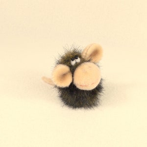 Little Furry Monkey. Tiny Soft Toy. Plush Brown Monkey Finger - Etsy