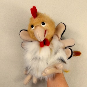 Hand Puppet Chicken for Children's Home Puppet Theater. - Etsy