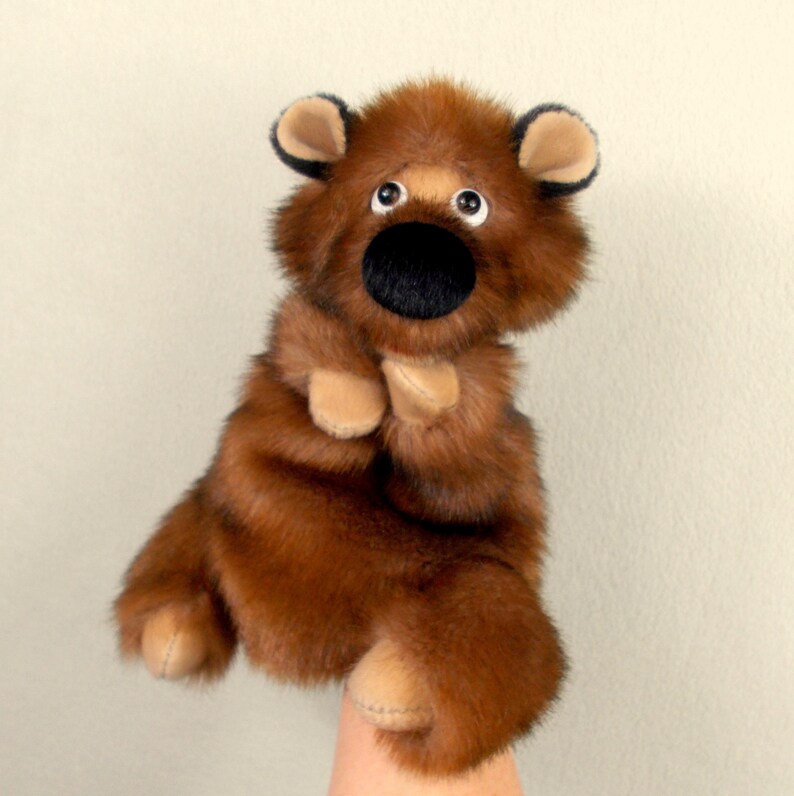 Brown Bear Hand Puppet for Children's Theater. Hand Puppet Theater ...