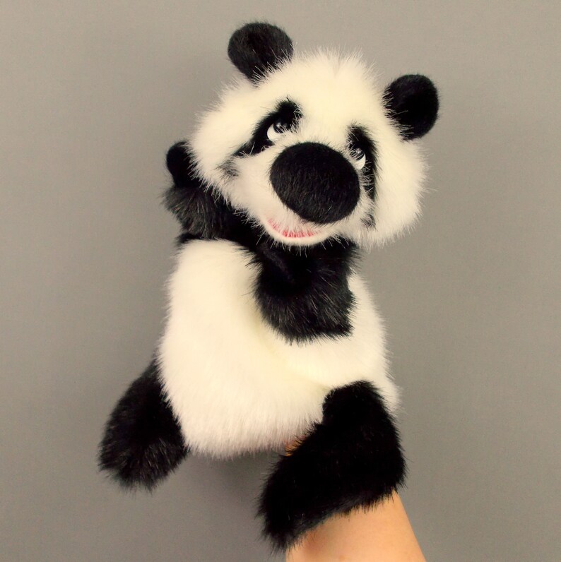 Panda Hand Puppet for Children's Theater. Animal Faux Fur - Etsy