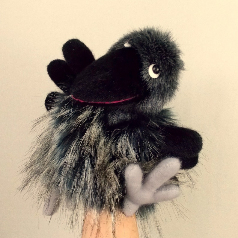 Funny Crow Hand Puppet for Children. Glove Puppet Bird. Plush - Etsy