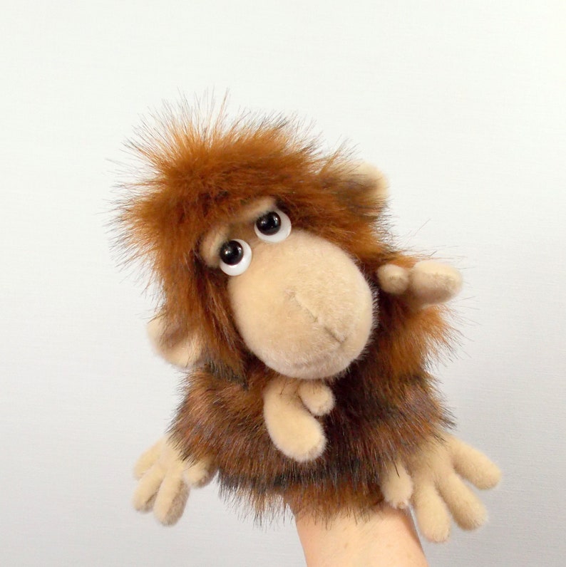 Little Red Monkey Hand Puppet for Little Hands. Children's - Etsy