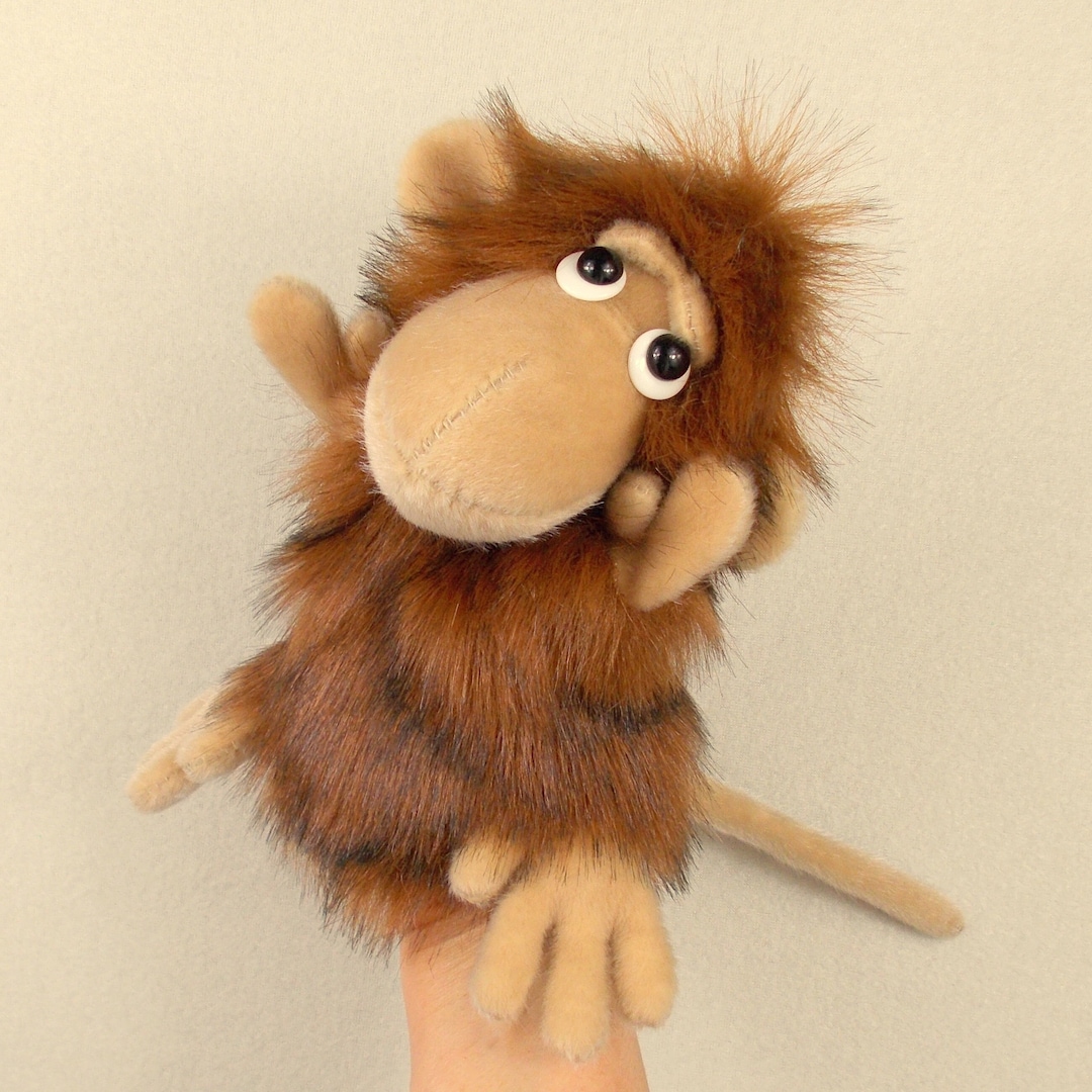 Little Red Monkey Hand Puppet for Little Hands. Children's Puppet ...
