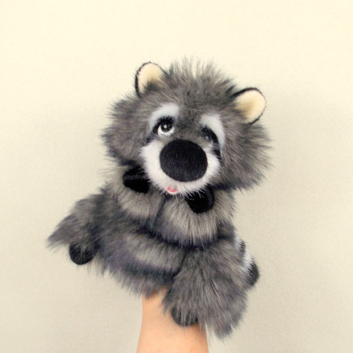 Baby Raccoon Hand Puppet for Home Children's Theater. for | Etsy