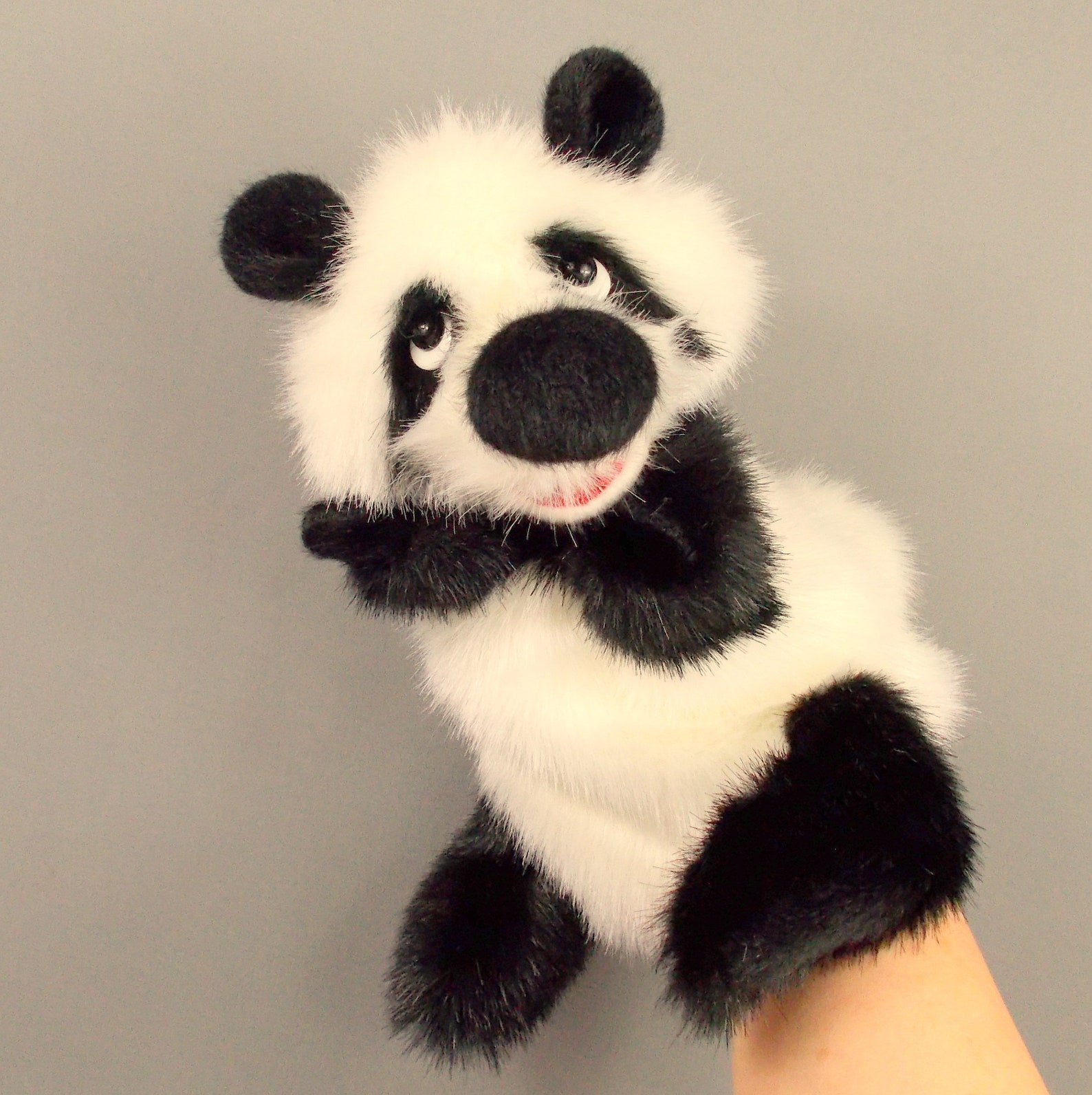 Panda Hand Puppet for Children's Theater. Animal Faux Fur - Etsy
