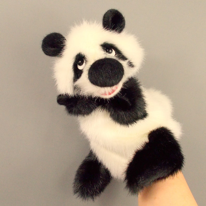 Panda Hand Puppet for Children's Theater. Animal Faux Fur - Etsy