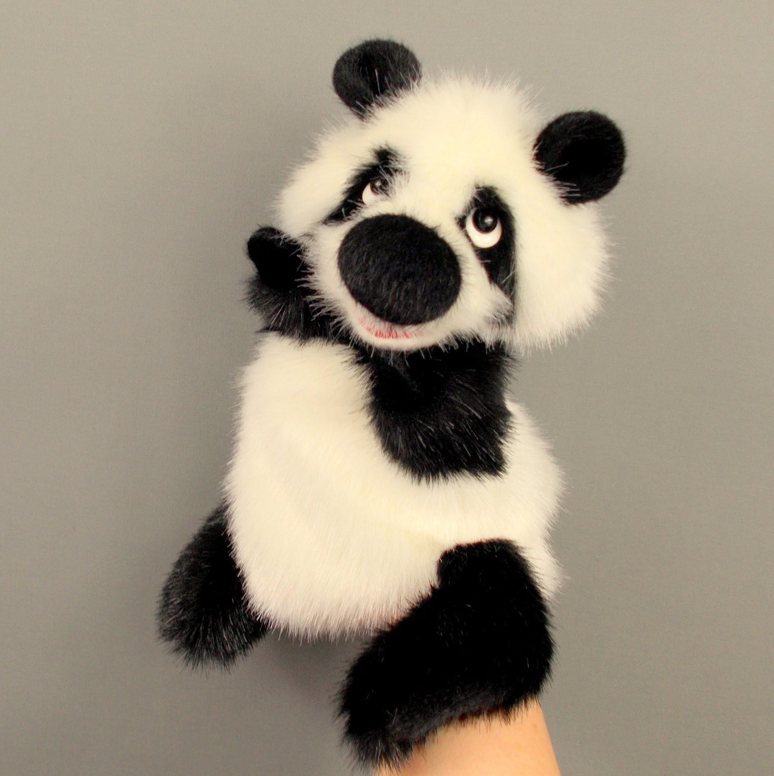 Panda Hand Puppet for Children's Theater. Animal Faux Fur - Etsy