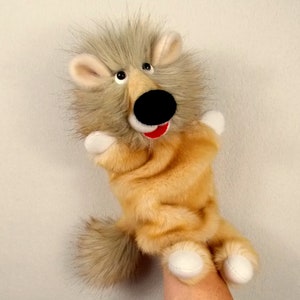 Hand Puppet Lion for Home Puppet Theater. Marionette Lion. Glove Toy ...