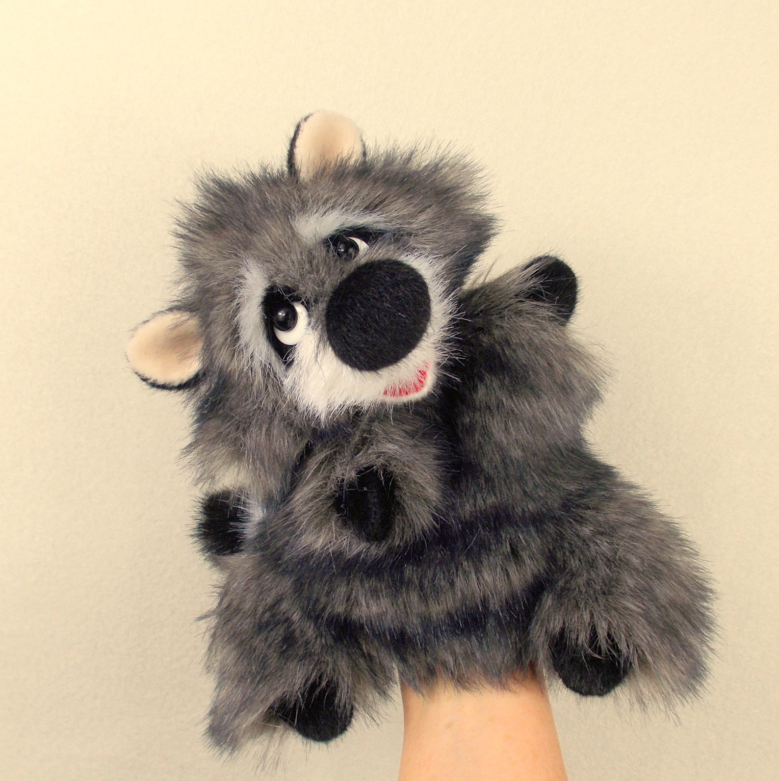 Baby Raccoon Hand Puppet for Home Children's Theater. for - Etsy