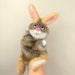 Rabbit Plush Puppet. Hare Reddish Gray Hand Puppet for Home Theater ...