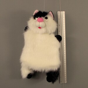 Hand Puppet for Little Hand White Kitten With a Black Speck. Puppet for ...