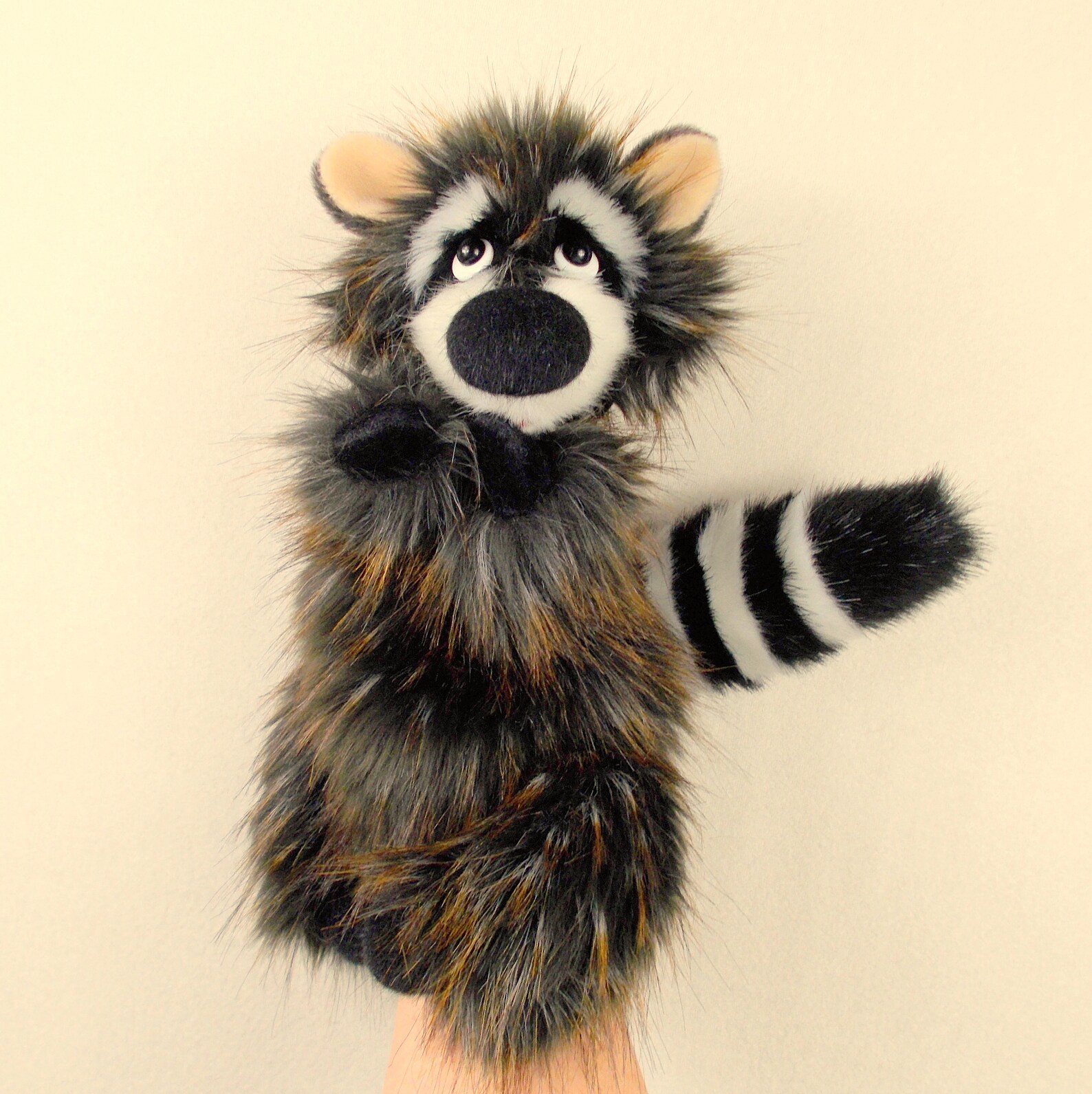 Raccoon Chocolate Hand Puppet for Home Theater. Puppet Glove - Etsy