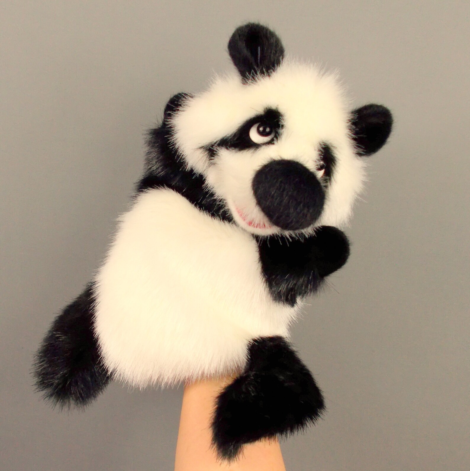 Panda Hand Puppet for Children's Theater. Animal Faux Fur - Etsy