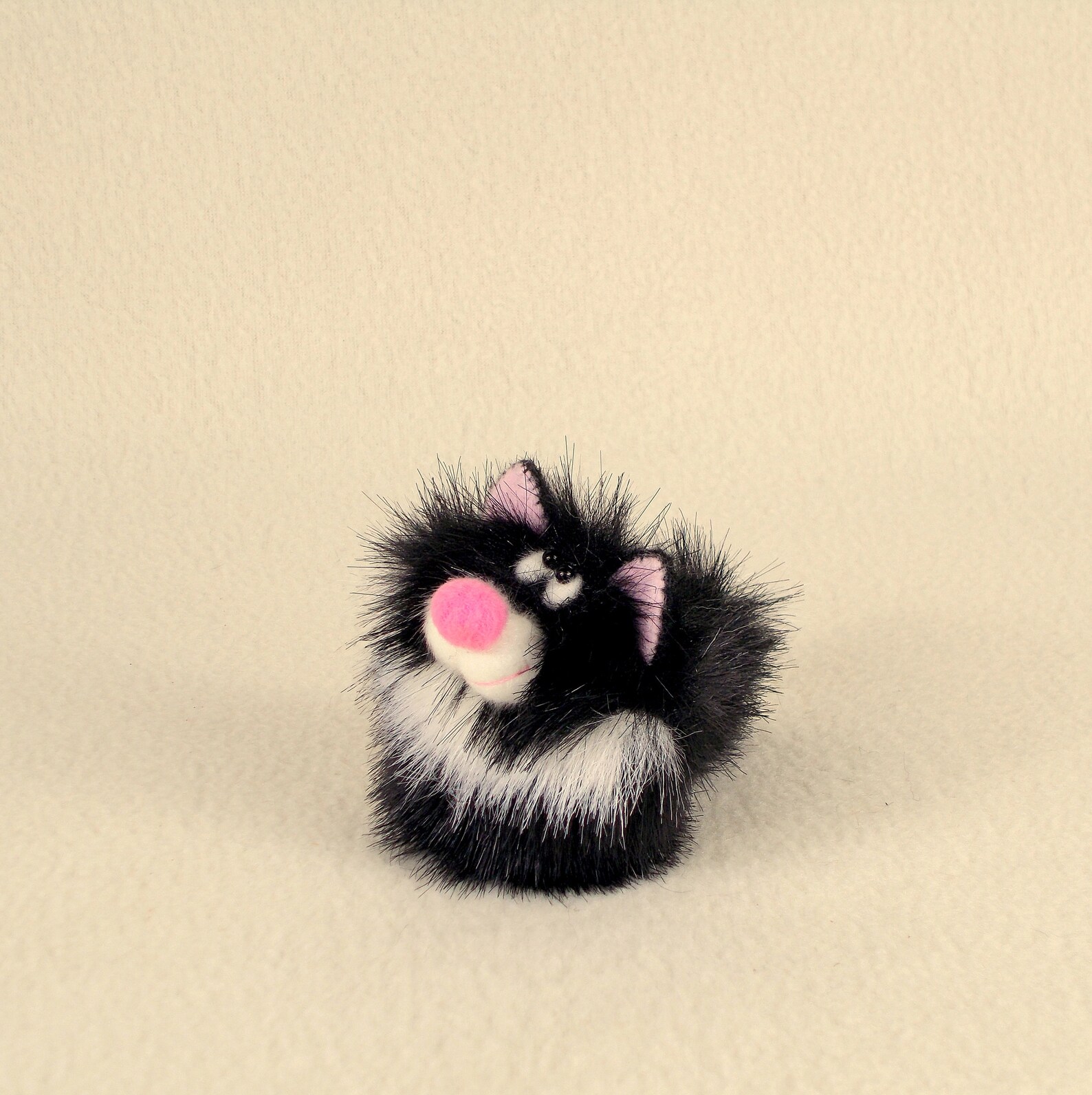 Petite Black Cat Finger Puppet. Finger Puppet Theater. Plush Black ...