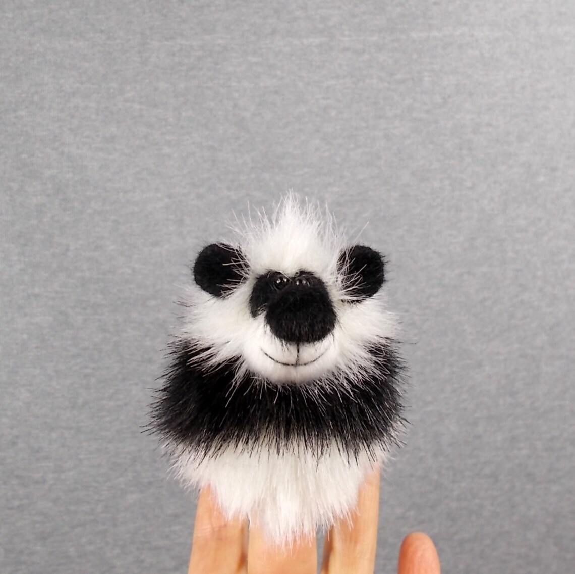 Very little panda. Finger puppet. Plush petite panda. Stuffed | Etsy
