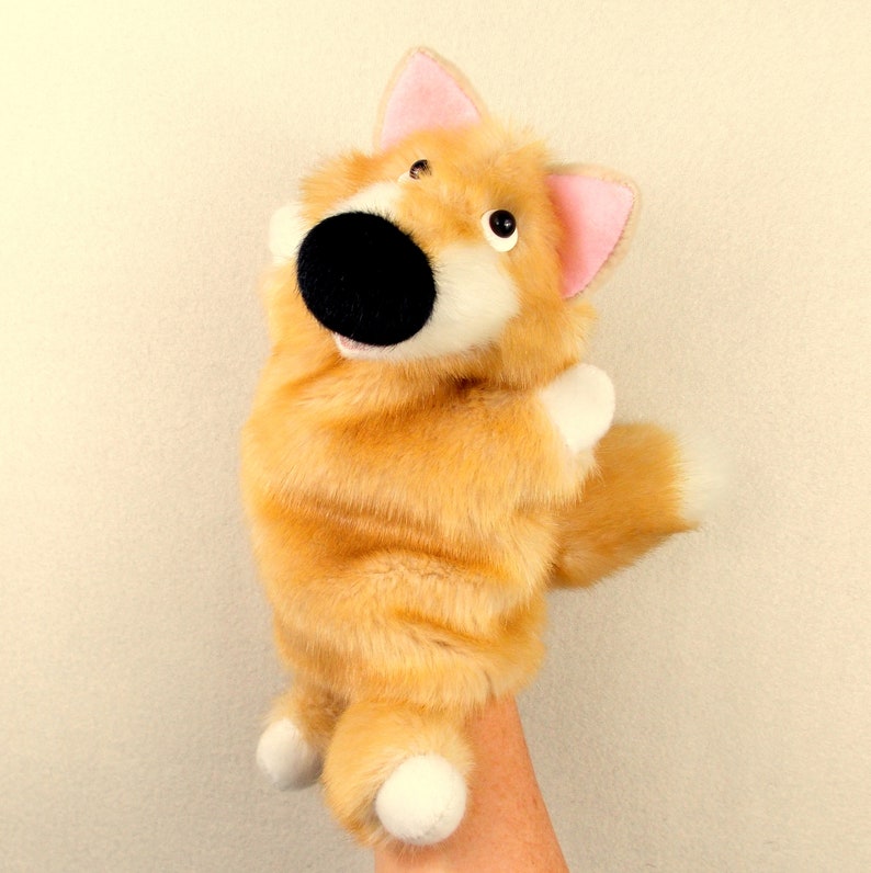 Fox Hand Puppet of Faux Fur. Marionette for Children's - Etsy