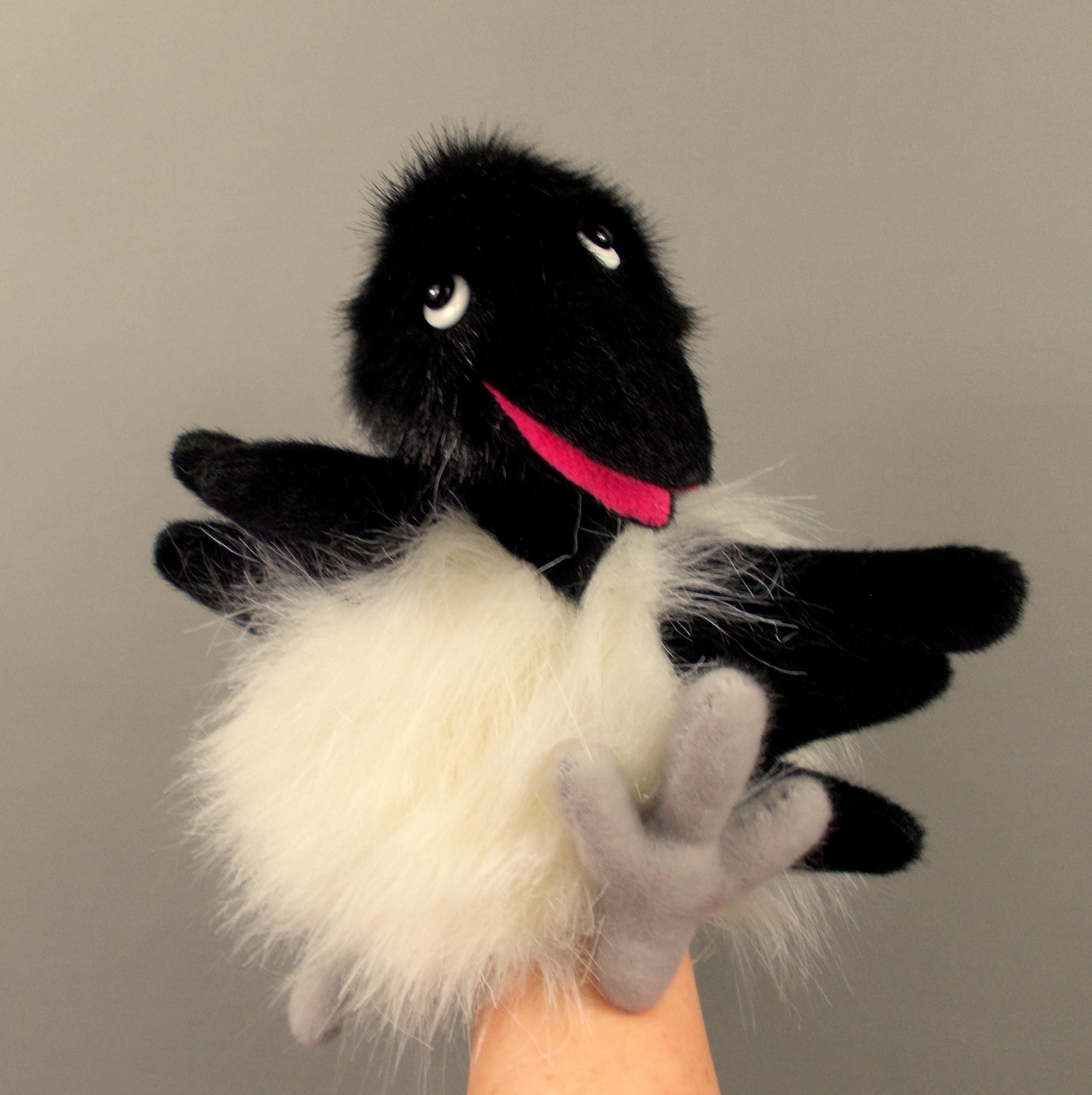 Magpie Puppet for Children. Plush Hand Puppet Magpie. Bibabo Toy. Glove ...