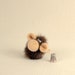 Little Furry Monkey. Tiny Soft Toy. Plush Brown Monkey Finger - Etsy