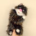 Cat Brown Hand Puppet for Children. Puppet Glove Furry Cat. Marionette ...