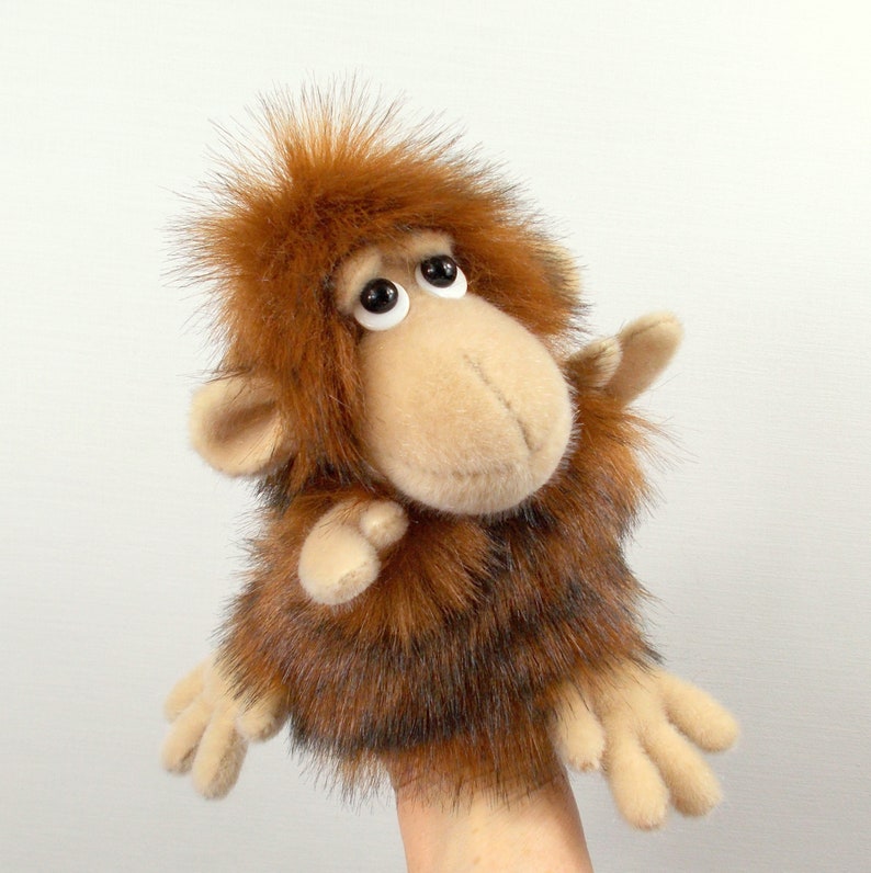Little Red Monkey Hand Puppet for Little Hands. Children's - Etsy
