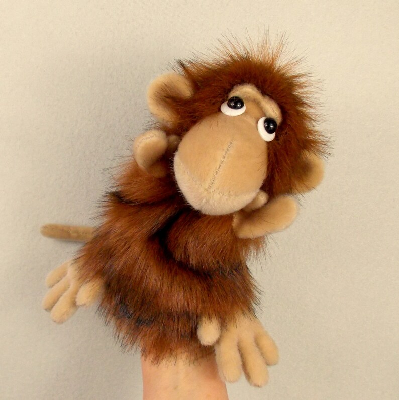 Little Red Monkey Hand Puppet for Little Hands. Children's - Etsy