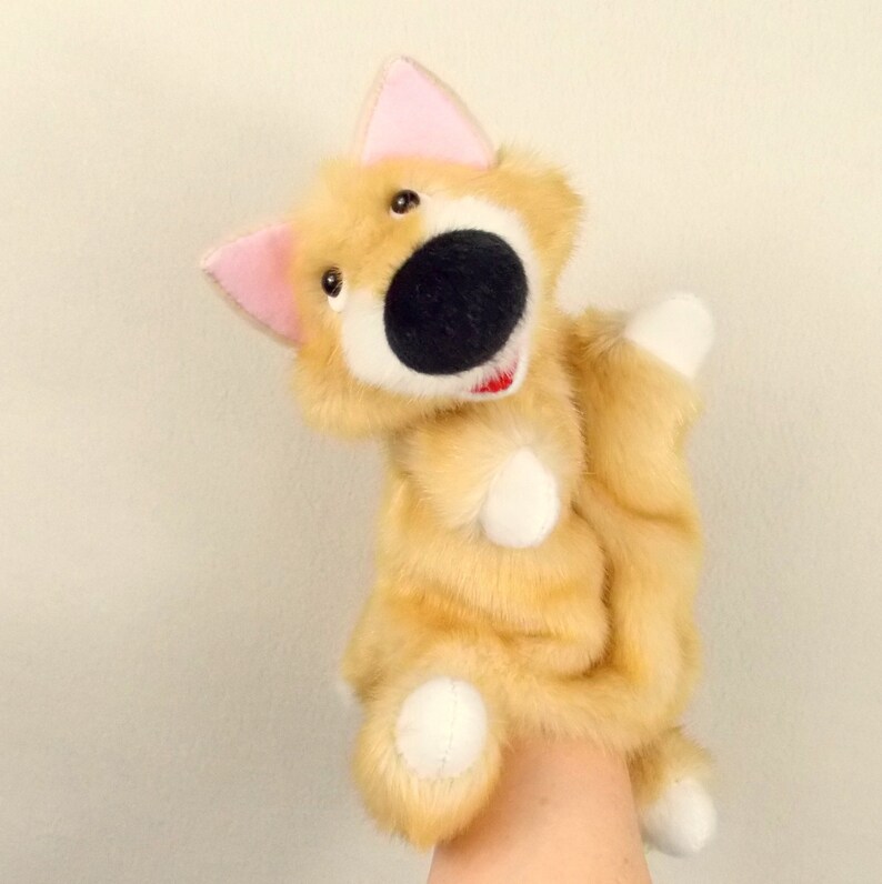 Fox Hand Puppet of Faux Fur. Marionette for Children's | Etsy