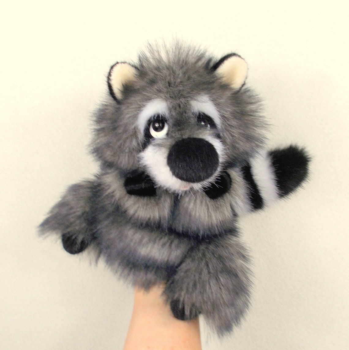 Baby Raccoon hand puppet for home children's theater. For | Etsy