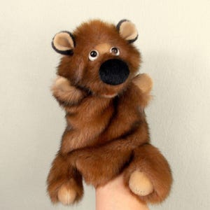 Brown Bear Hand Puppet for Children's Theater. Hand Puppet Theater ...