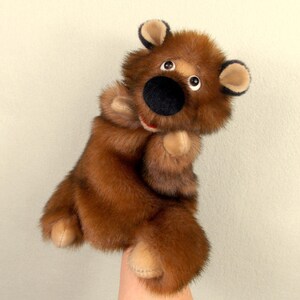 Brown Bear Hand Puppet for Children's Theater. Hand Puppet Theater ...