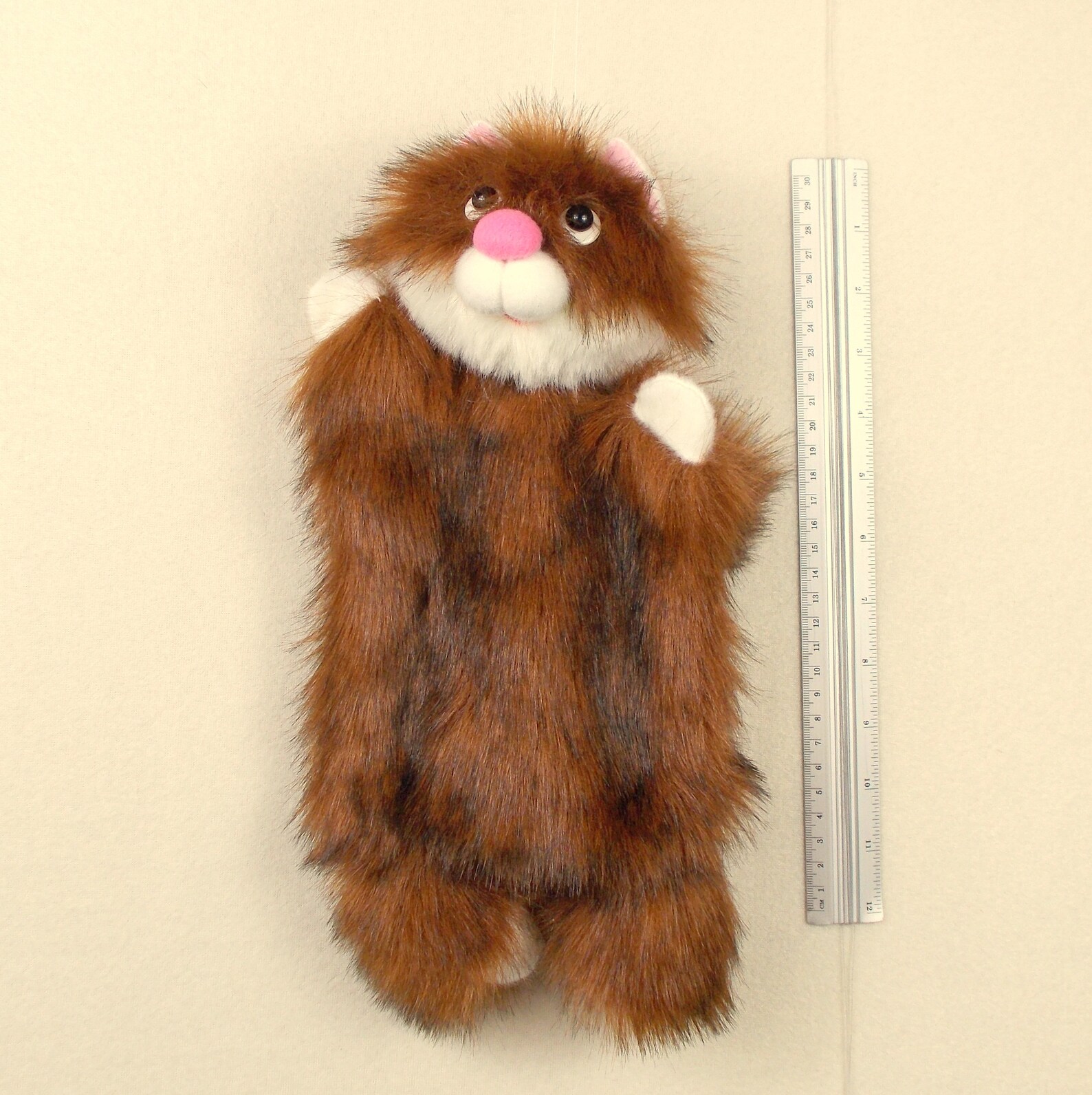 Red Cat Hand Puppet for Home Puppet Theater. Marionette Kitty. - Etsy