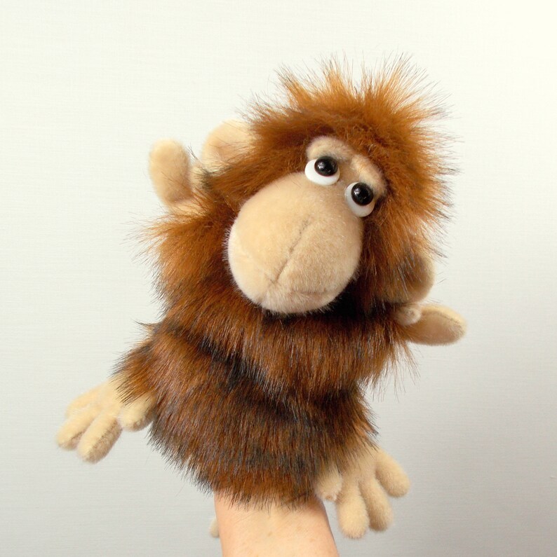 Little Red Monkey Hand Puppet for Little Hands. Children's - Etsy