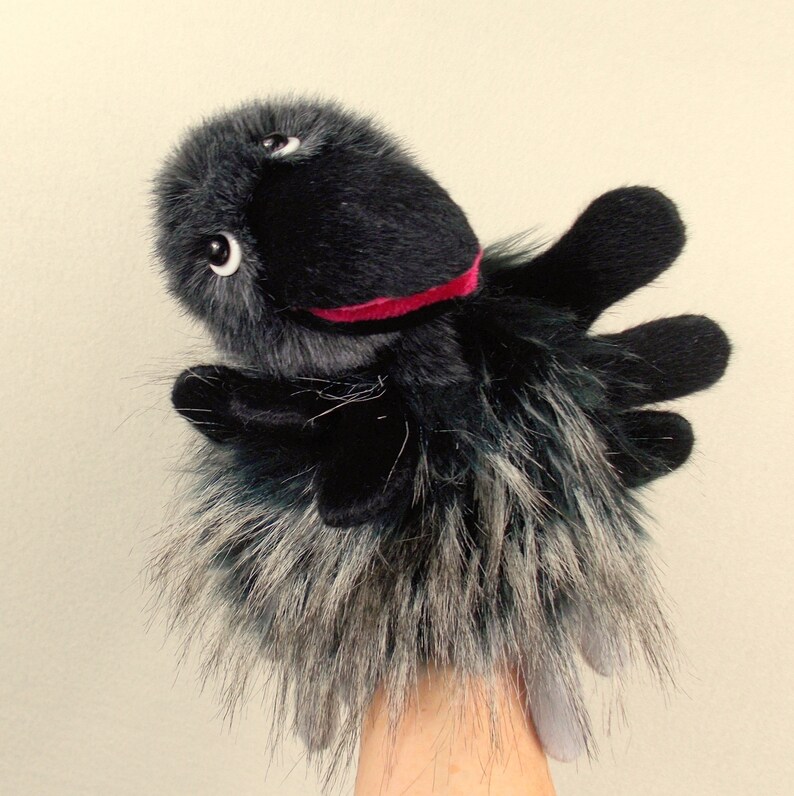 Funny Crow Hand Puppet for Children. Glove Puppet Bird. Plush | Etsy